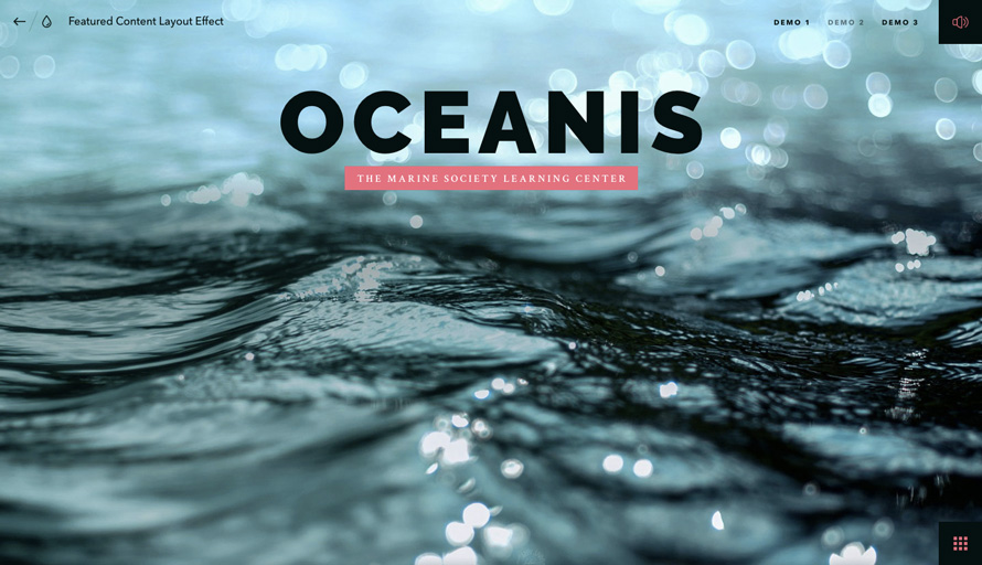 超酷海洋主题内容切换面板布局特效jquery之家 自由分享jquery、html5、css3的插件库