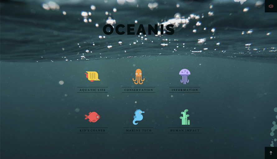 超酷海洋主题内容切换面板布局特效jquery之家 自由分享jquery、html5、css3的插件库